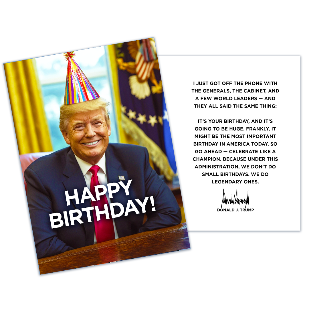 Legendary Birthday - President Trump Birthday Card – Proud Patriots