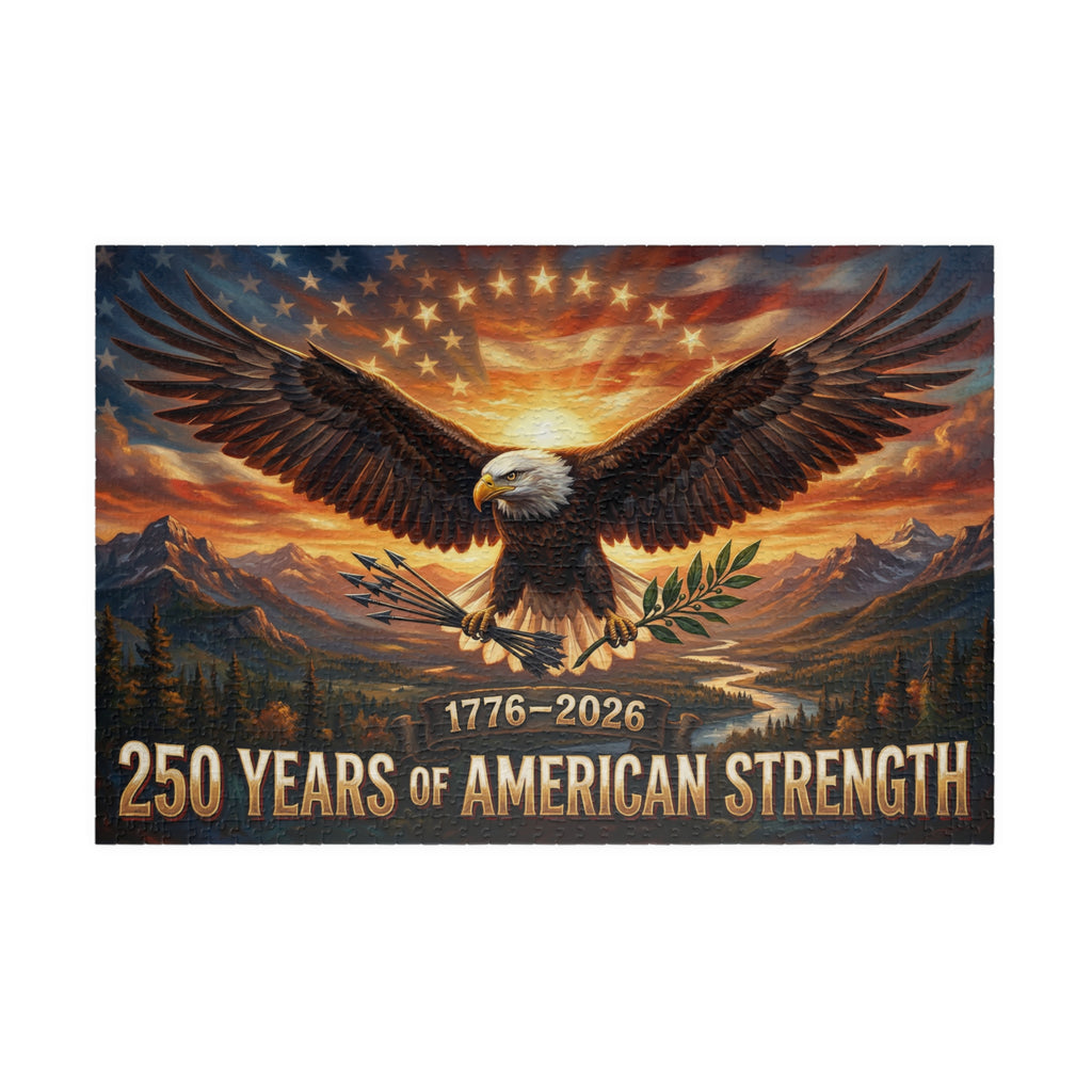 American Strength Eagle Jigsaw Puzzle — 1776–2026 Patriotic 250th Anni ...