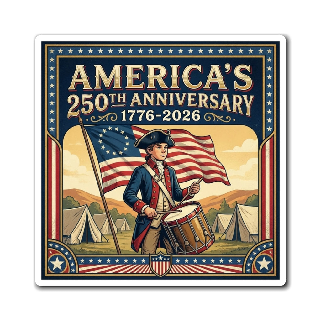 Drummer Boy - America's 250th 1776-2026 Refrigerator Magnet – Proud ...