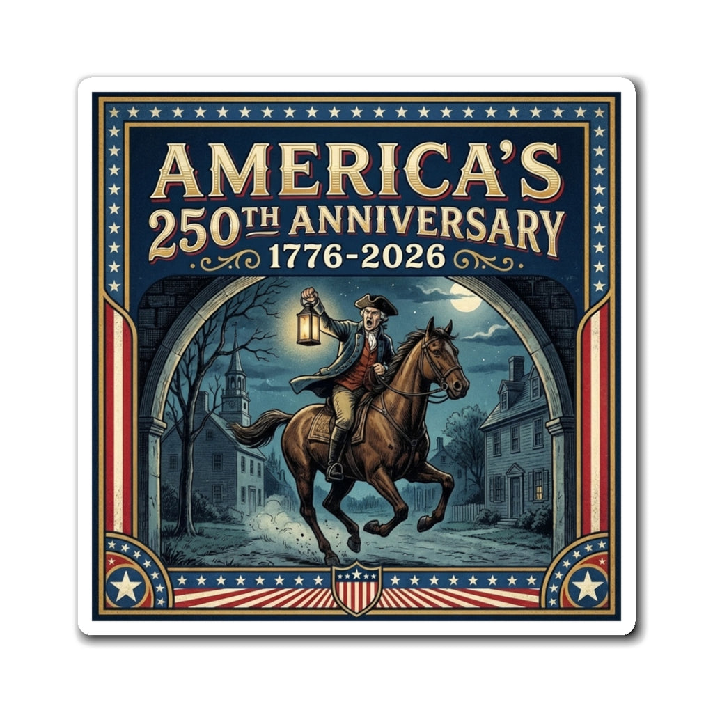 Paul Revere - America's 250th 1776-2026 Refrigerator Magnet – Proud ...