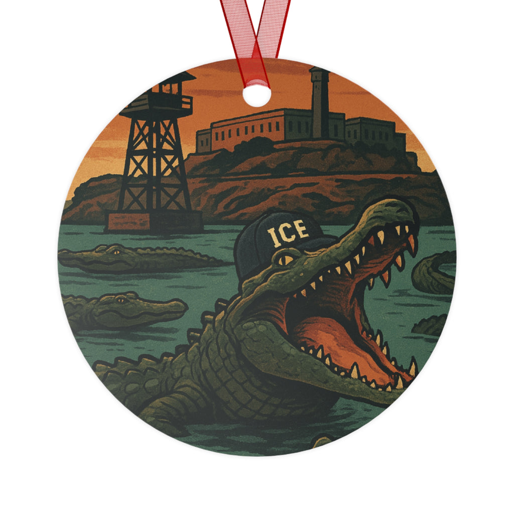 Alligator Alcatraz Christmas Tree Ornament – Proud Patriots