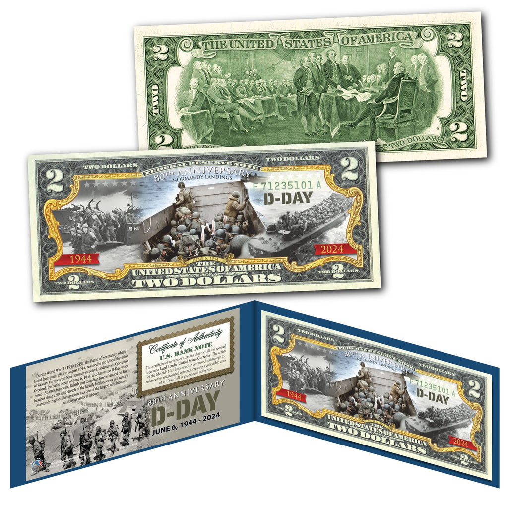 WORLD WAR II 80th Anniversary 1944-2024 D-DAY NORMANDY LANDINGS Colori ...