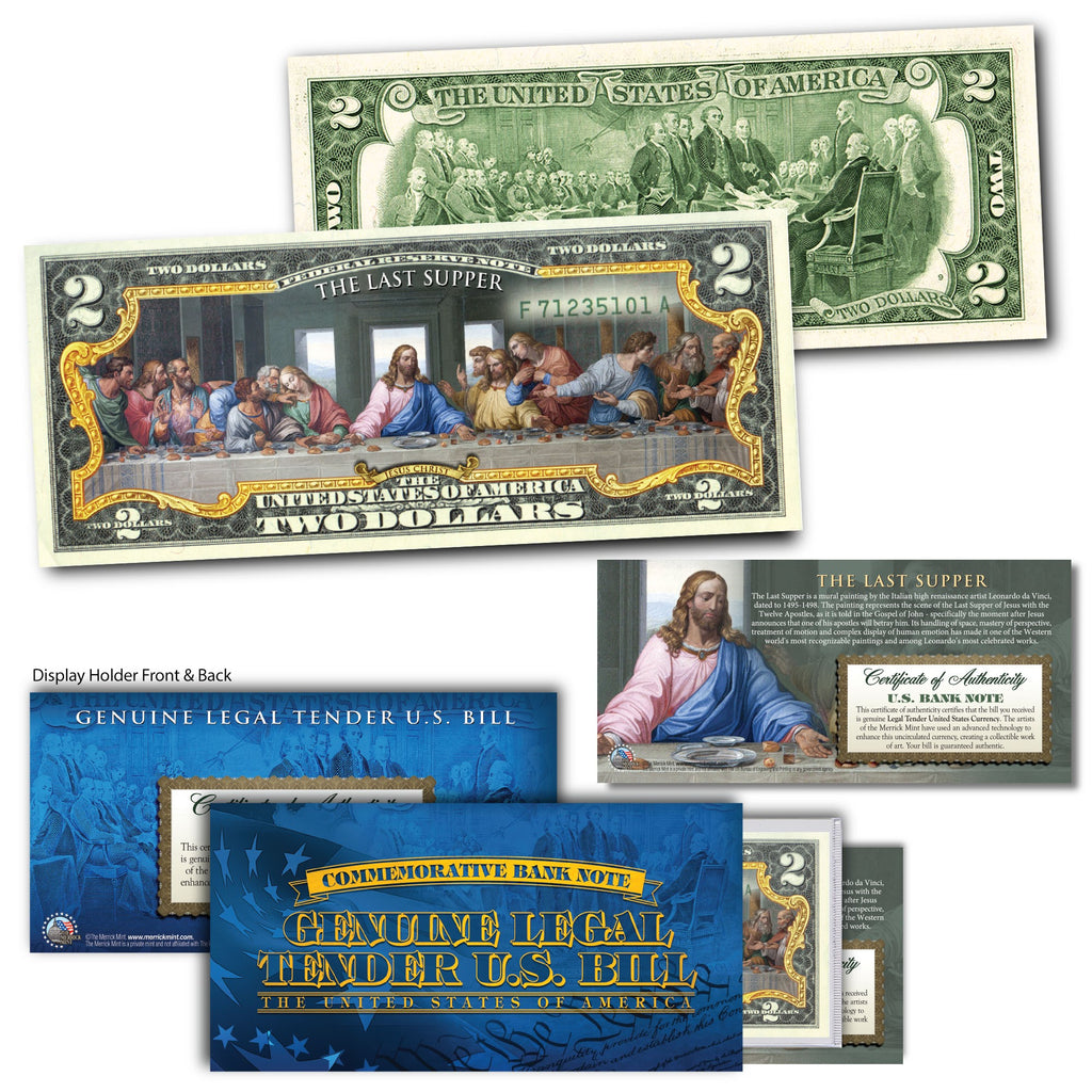 The Last Supper - Collectible Genuine Legal Tender $2 Bill – Proud Patriots