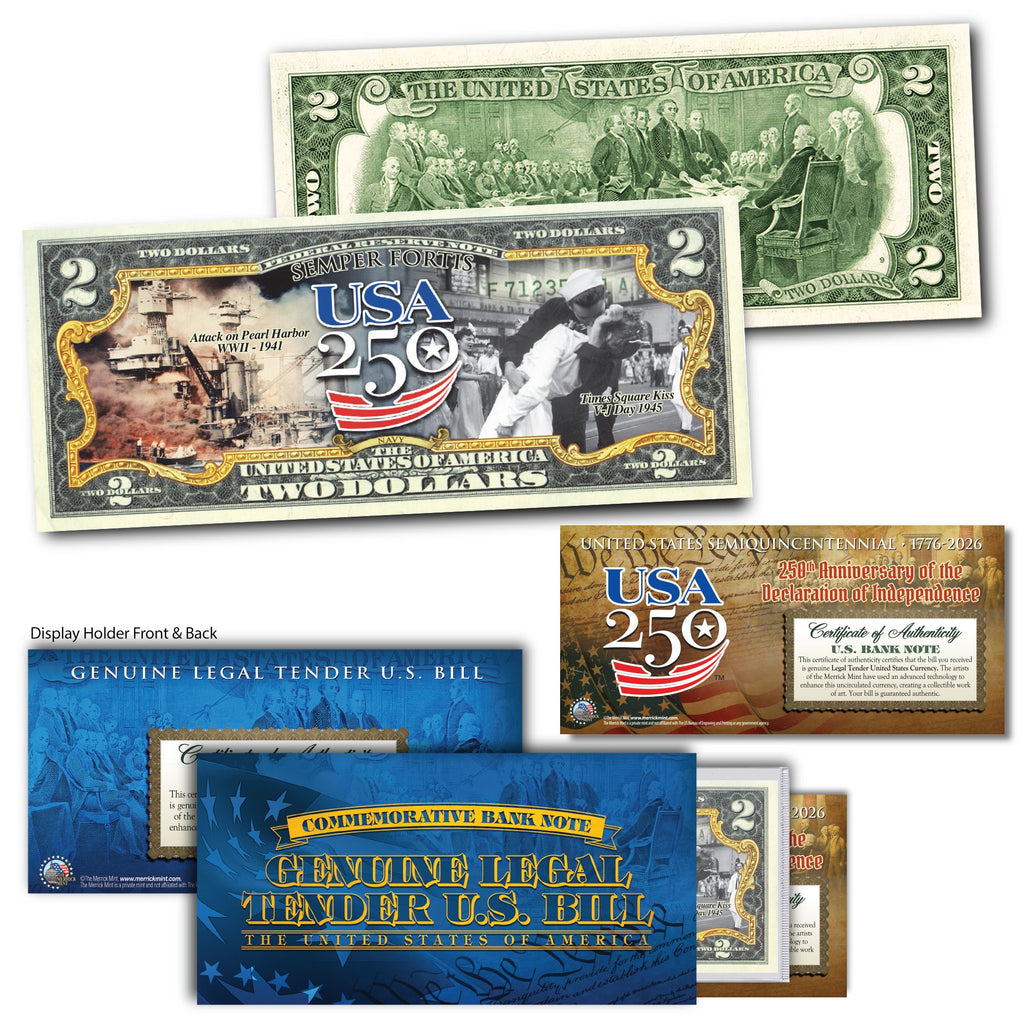 U.S. Navy "Semper Fortis" $2 Bill - Genuine Legal Tender – Proud Patriots