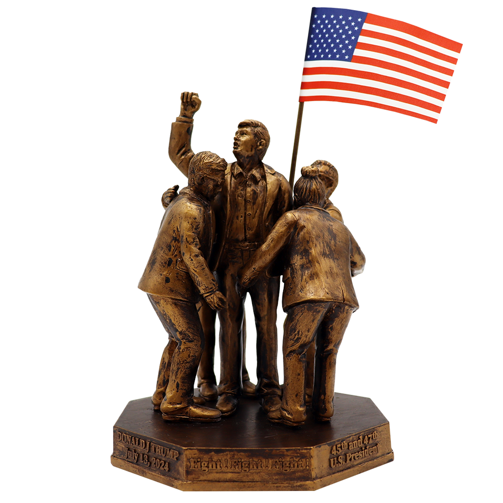 President Trump Fight Bronze Statue – Proud Patriots