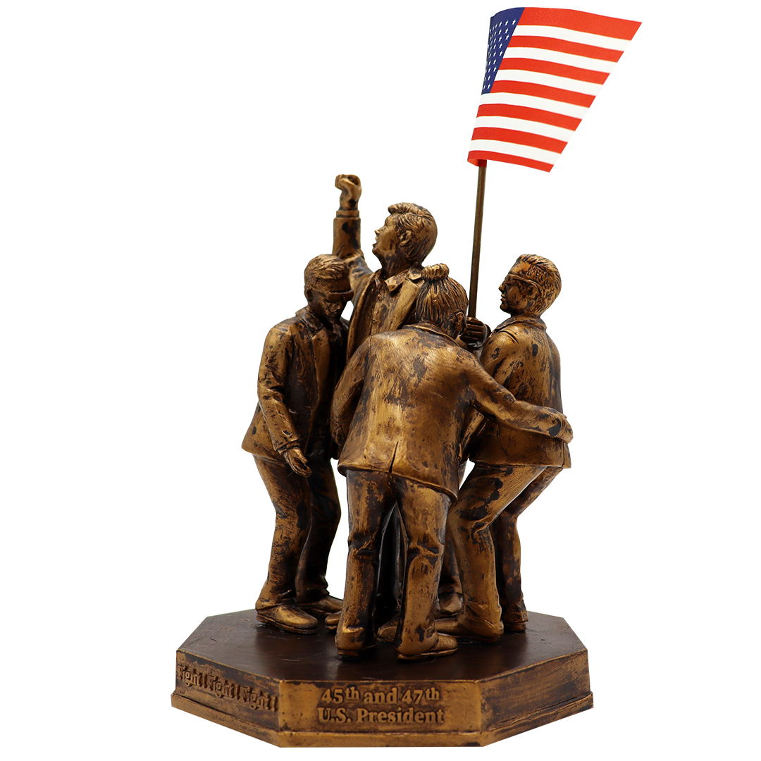 President Trump Fight Bronze Statue – Proud Patriots