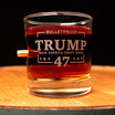 Bulletproof Trump 47 Whiskey Glass – Proud Patriots