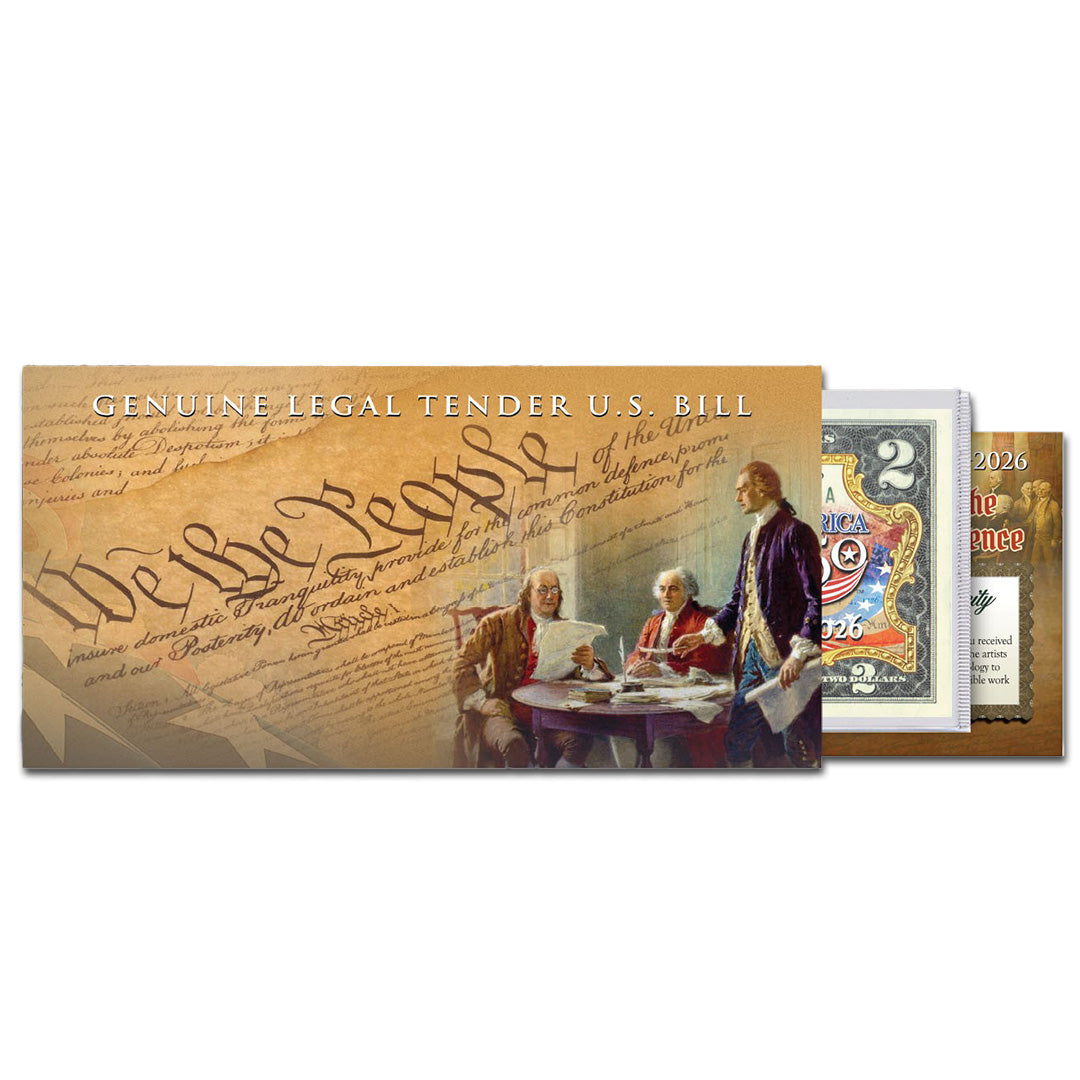 America's 250th Anniversary Collectible $2 Bill | Independence Day 2-S ...