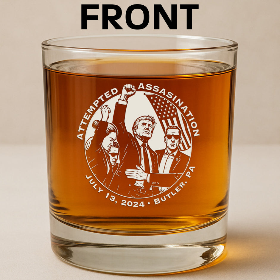 Bulletproof Trump 47 Whiskey Glass – Proud Patriots