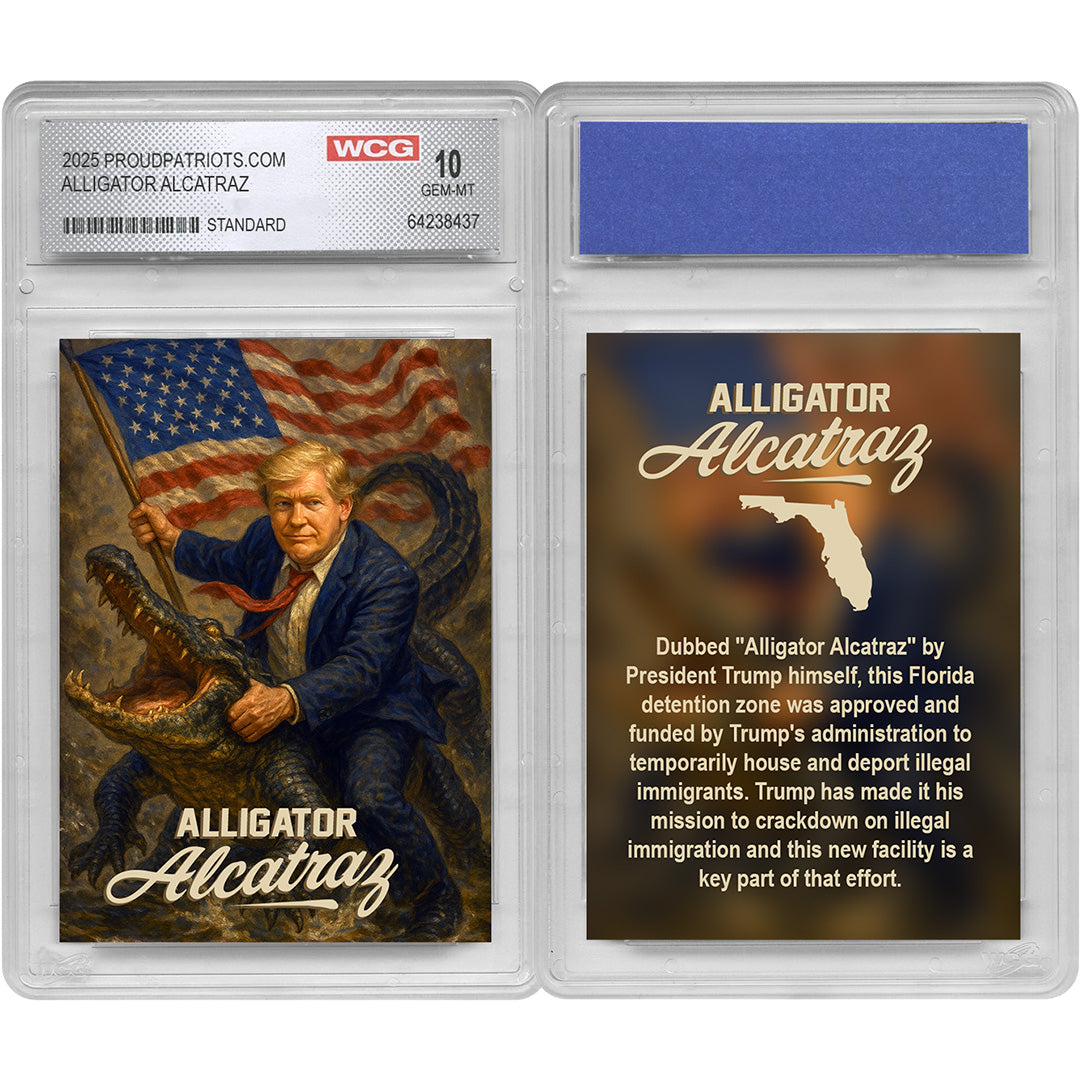 Alligator Alcatraz Collectible Trading Card (Professionally Graded GEM ...