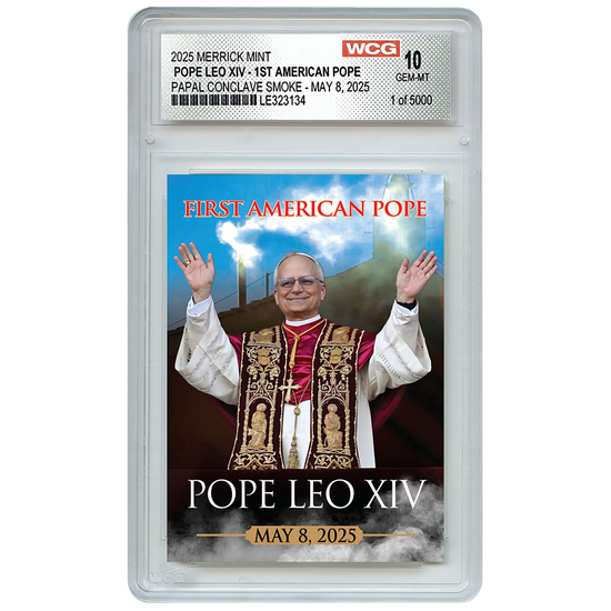 Pope Leo XIV Official Trading Card - 1st American Pope - Individually ...