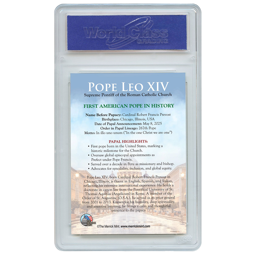 Pope Leo XIV Official Trading Card - 1st American Pope - Individually ...