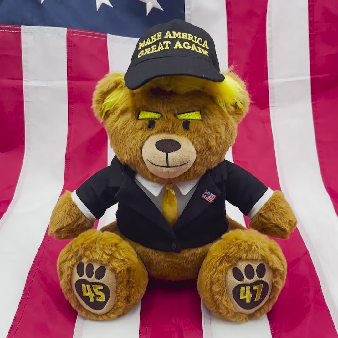 Black & Gold MAGA Bear – Proud Patriots