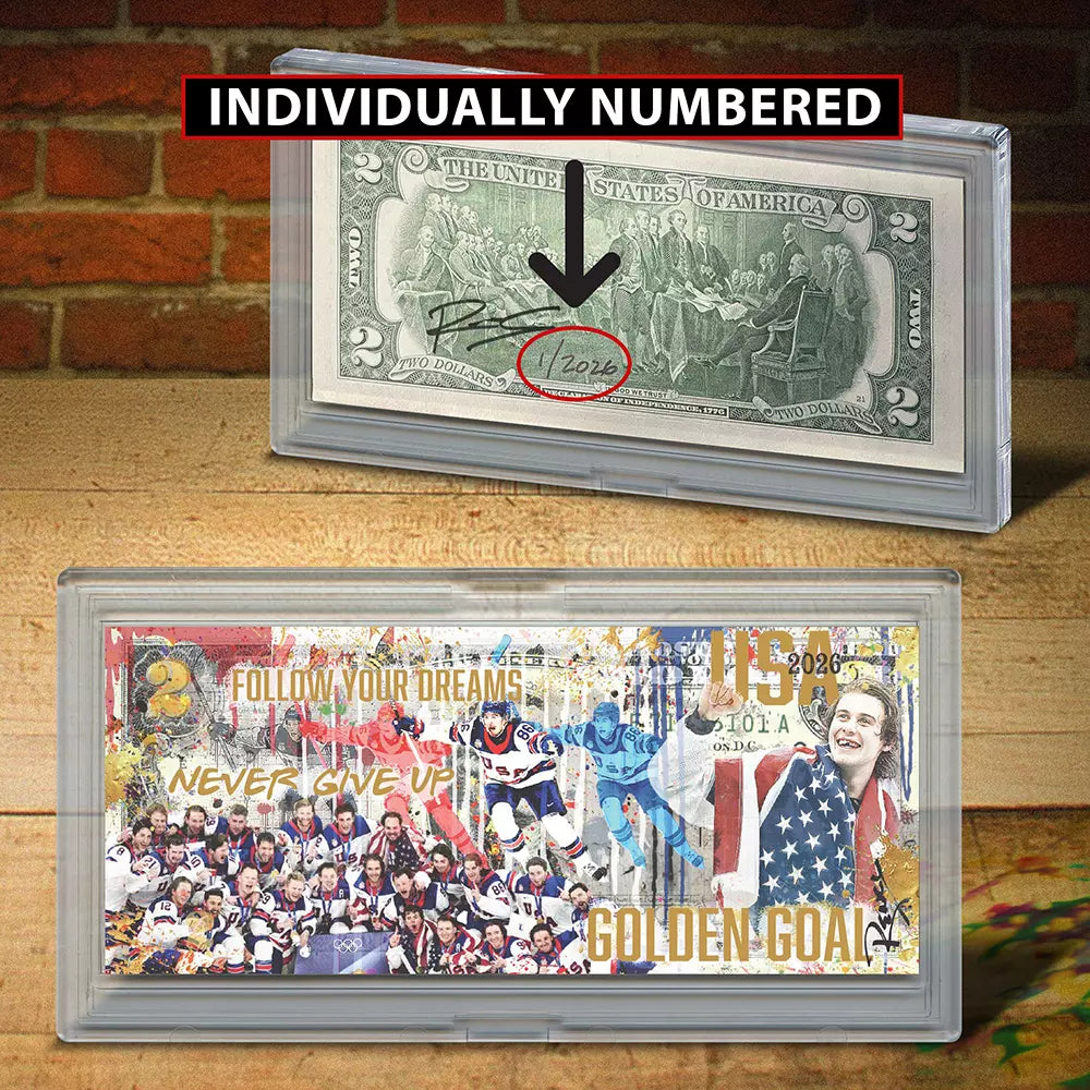 Rency - USA Men’s Golden Goal - Genuine Legal Tender $2 Bill (Only 2,0 ...